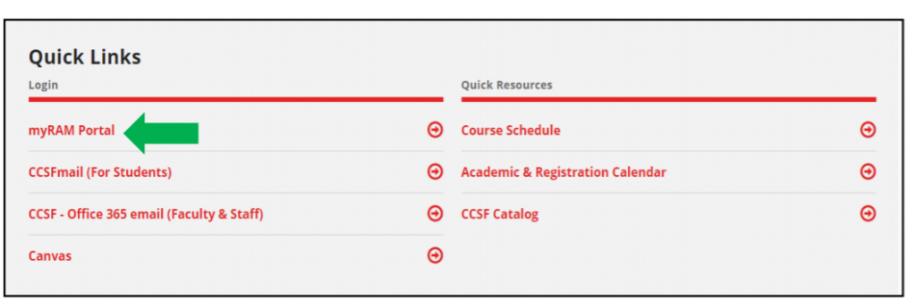 Accessing myRAM Portal